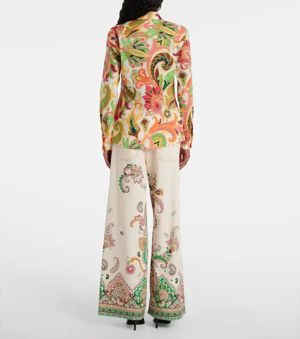 Etro Paisley Cotton-blend Poplin Shirt