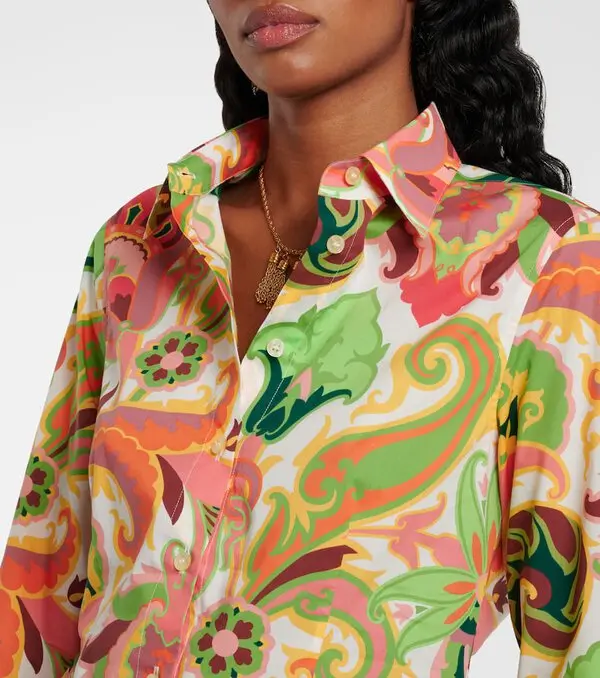 Etro Paisley Cotton-blend Poplin Shirt