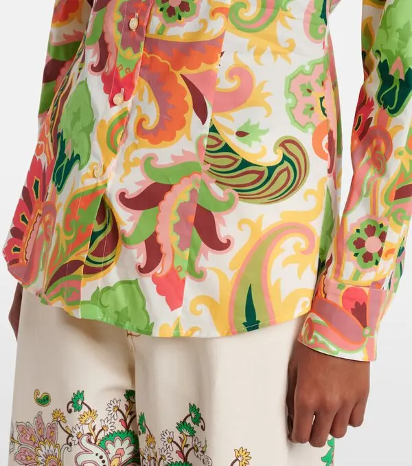 Etro Paisley Cotton-blend Poplin Shirt