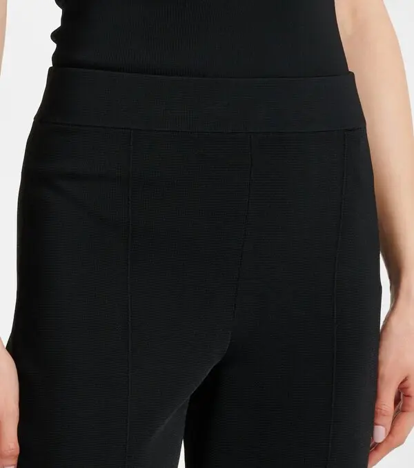 JOSEPH Knitted Mid-rise Flare Pants - Black