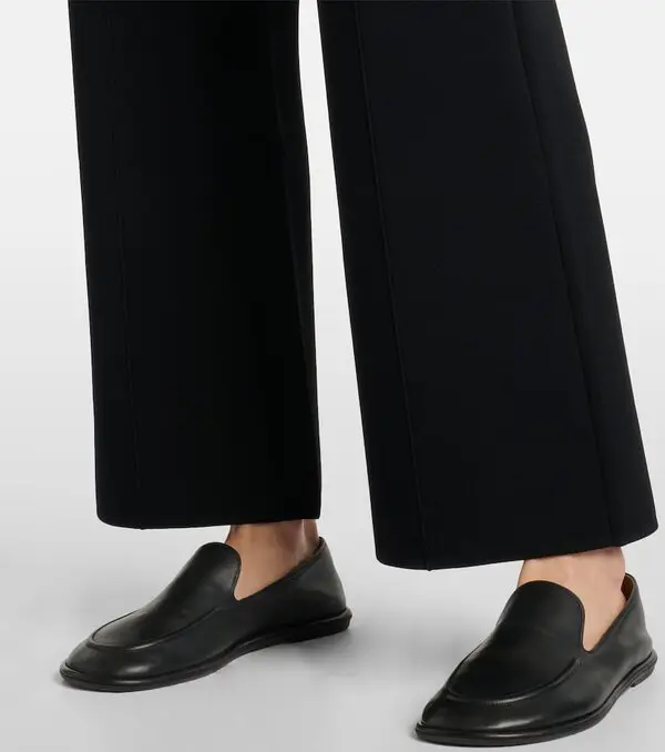 JOSEPH Knitted Mid-rise Flare Pants - Black