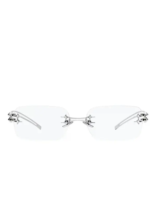 Gentle Monster Tetra 02 Sunglasses - Silver | Editorialist