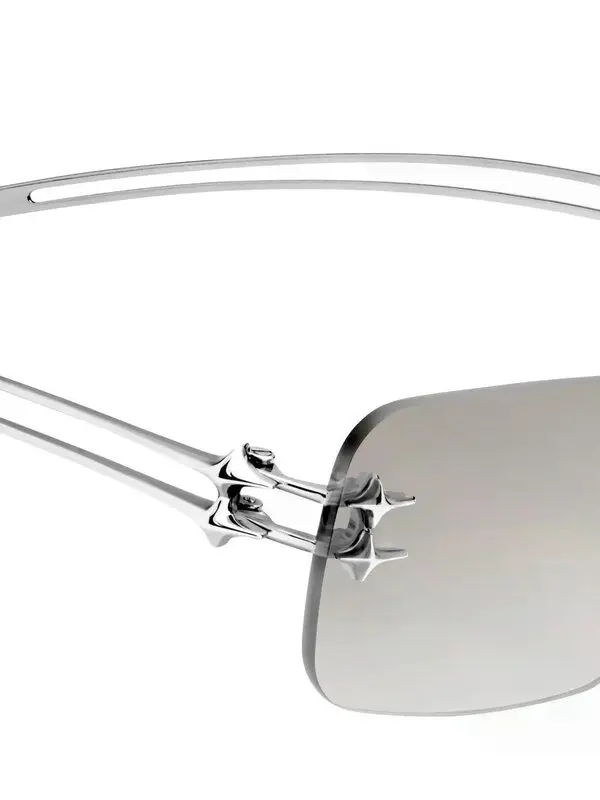 Gentle Monster Tetra 02 Sunglasses - Silver | Editorialist