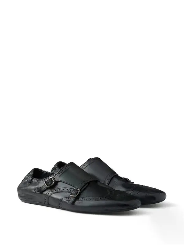 Prada Shuffle Monk Shoes - Black