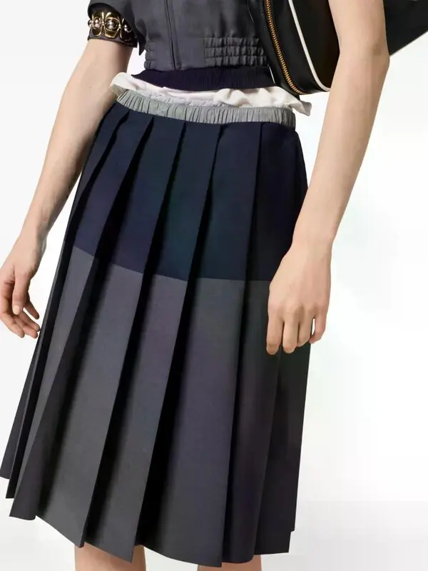 Miu Miu Pleated Knee-length Skirt