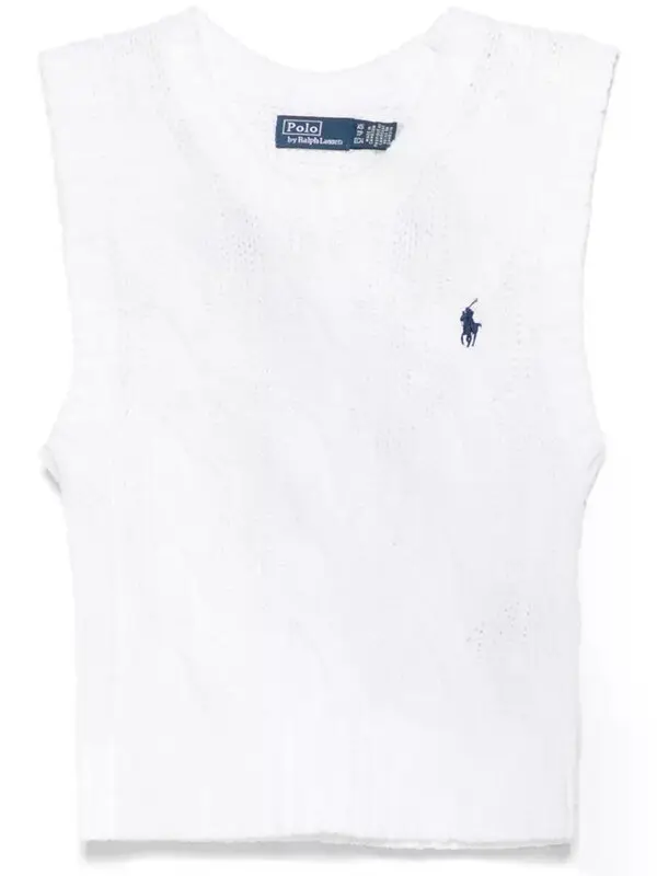 Polo Ralph Lauren Cable-knit Vest - White