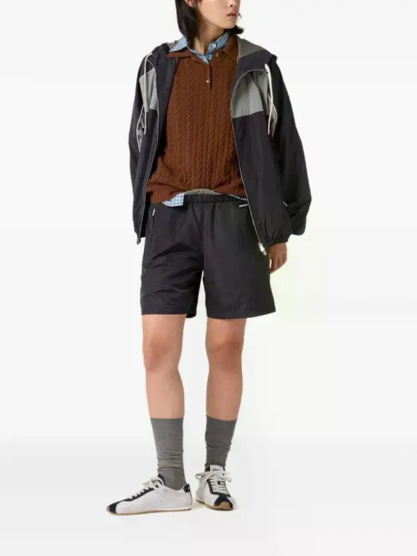 Miu Miu Wide-leg Bermuda Shorts
