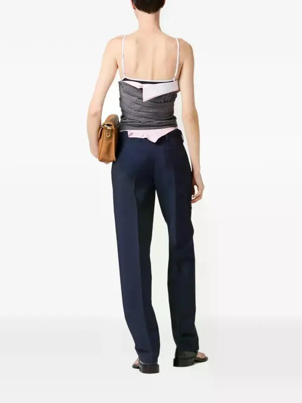 Miu Miu Boat-neck Top - Grey