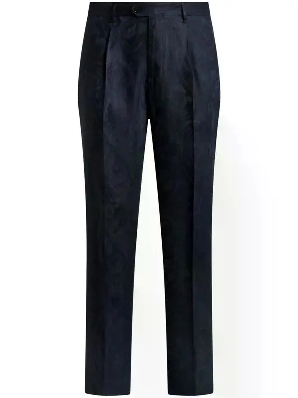 Etro Jacquard Trousers - Blue