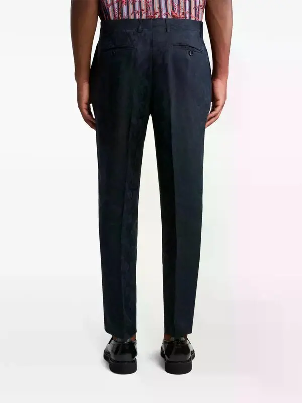Etro Jacquard Trousers - Blue
