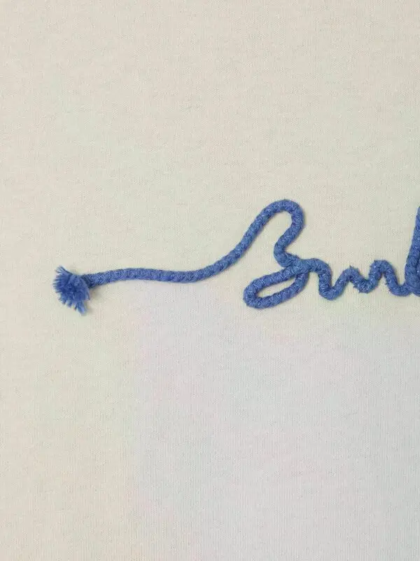 Burberry Logo-embroidered T-shirt