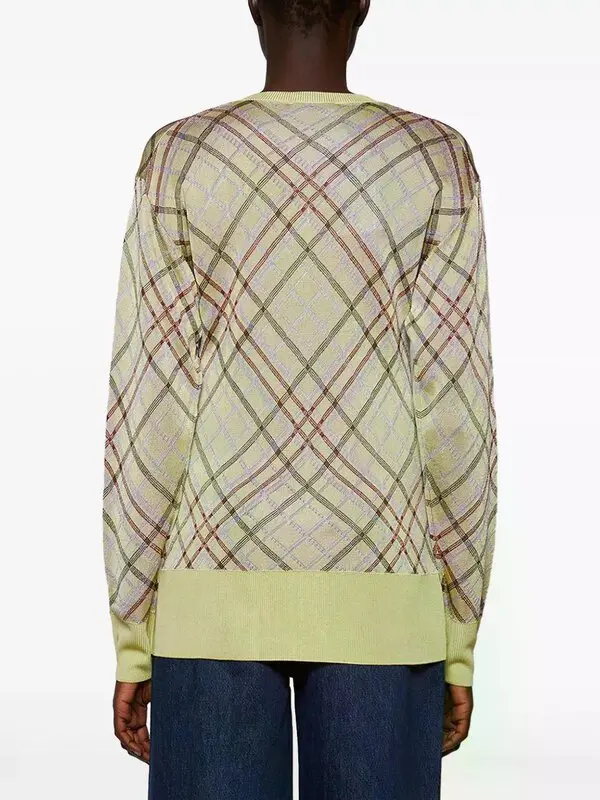 Rabanne Checked Cardigan