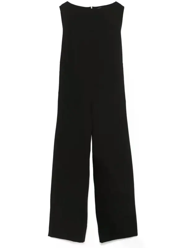 Herno Pussy-bow Jumpsuit - Black
