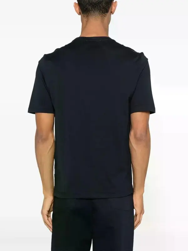 LARDINI Short-side-slits T-shirt - Blue