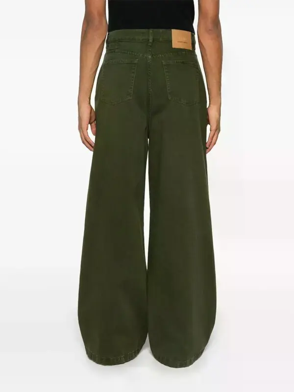 Ami Wide Leg Jeans - Green