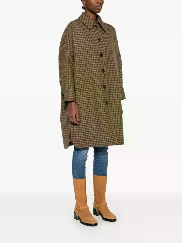 Chloé Checked Coat