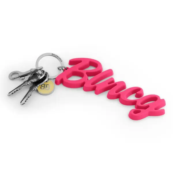 Balenciaga Bb Charm/keychain - Pink