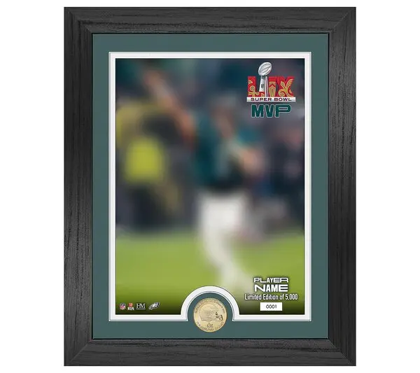 HIGHLAND MINT Philadelphia Eagles Super Bowl Li Mvp Frame - One-color
