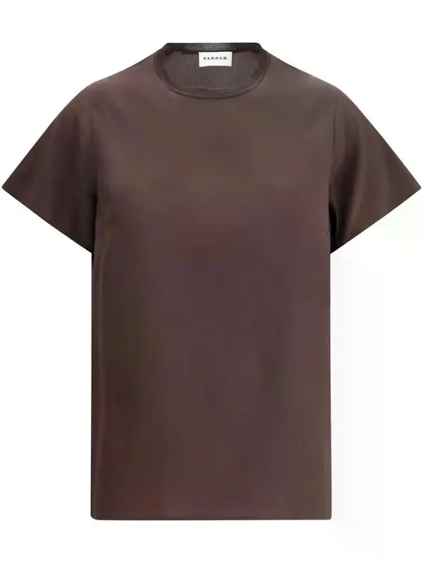 P.a.r.o.s.h Crew Neck T-shirt - Brown