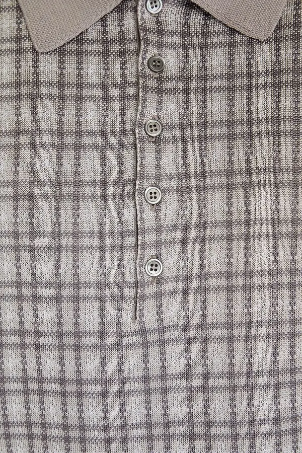 Thom Browne Checked Silk And Cottonblend Polo Shirt