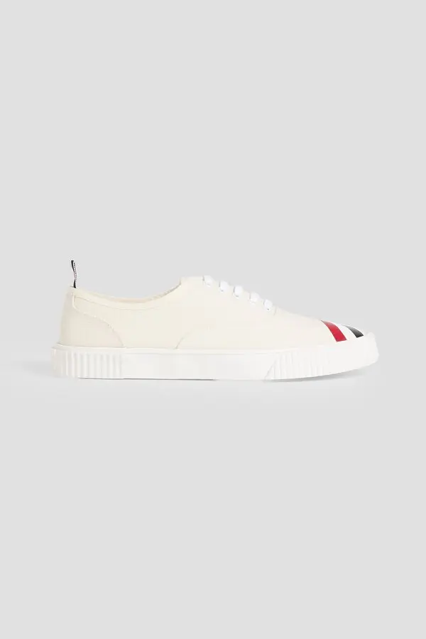 Thom Browne Striped Canvas Sneakers