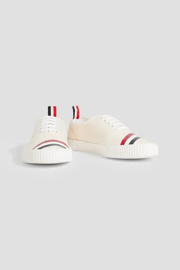 Thom Browne Striped Canvas Sneakers