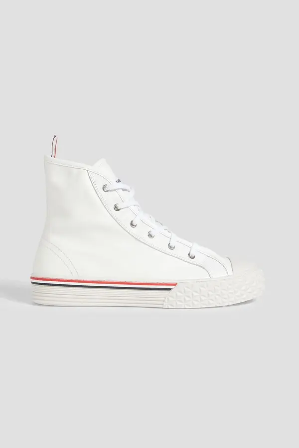 Thom Browne Collegiate Leather High-top Sneakers