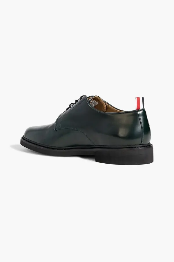 Thom Browne Glossed-leather Derby Shoes