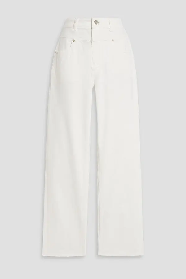Maje High-rise Straight-leg Jeans - White