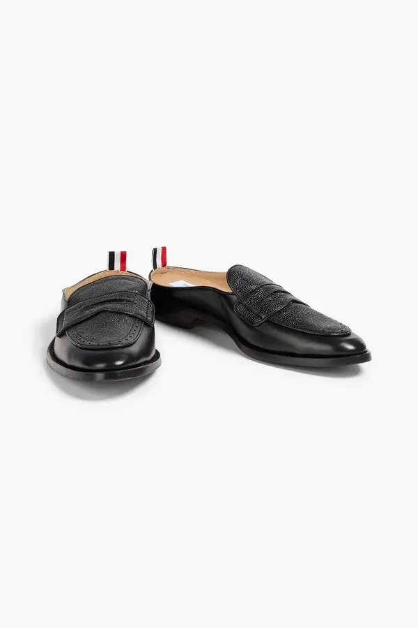 Thom Browne Leather Slippers