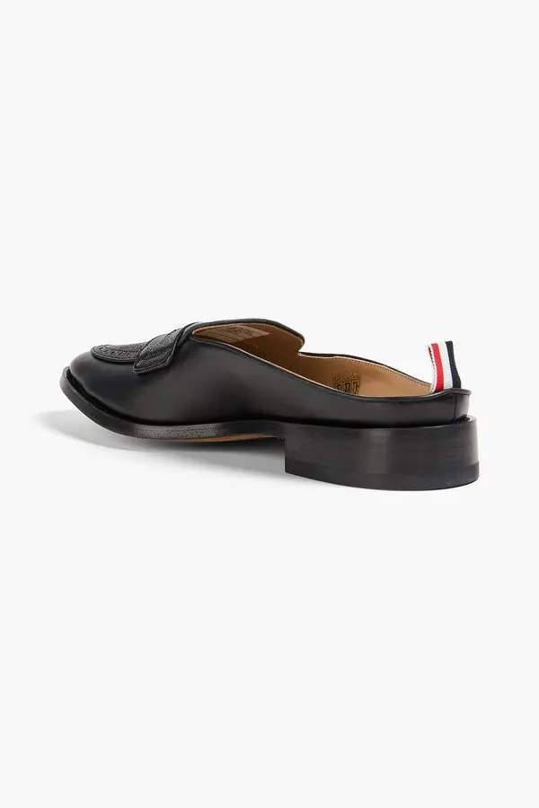 Thom Browne Leather Slippers