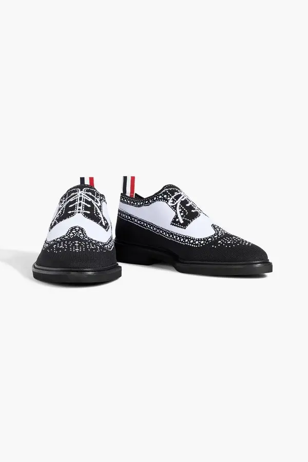 Thom Browne Jacquard-knit Derby Shoes