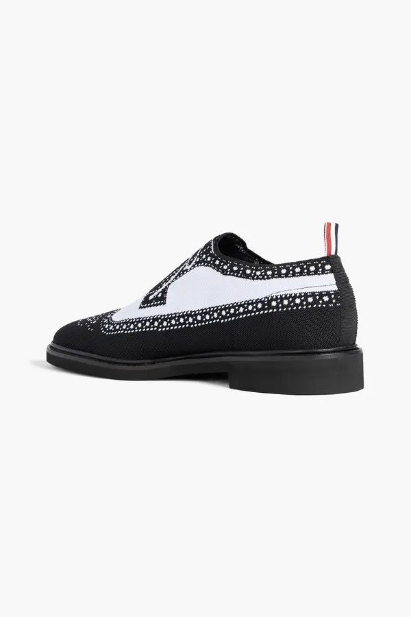 Thom Browne Jacquard-knit Derby Shoes