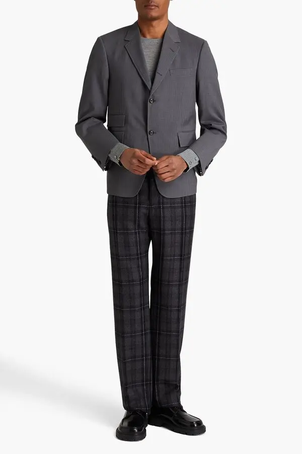 Thom Browne Woolpiqué Blazer - Gray