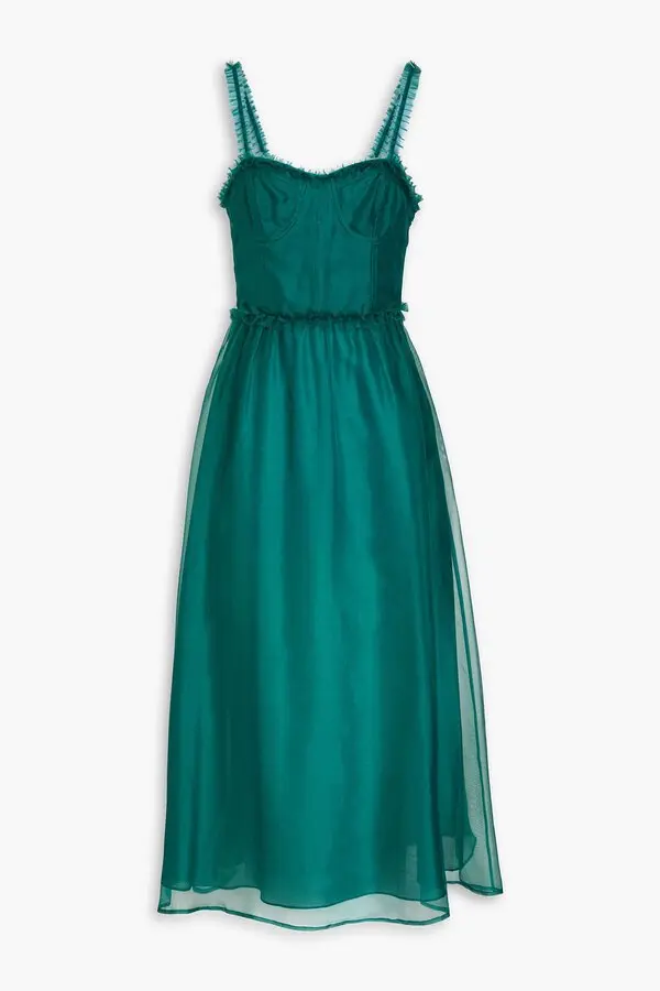 Ulla Johnson Gisele Ruffled Silk-organza Midi Dress