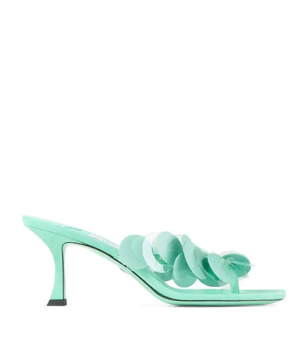 JIMMY CHOO Freja 70 Suede Heeled Sandals