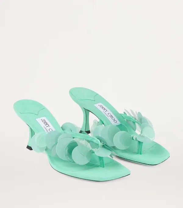 JIMMY CHOO Freja 70 Suede Heeled Sandals