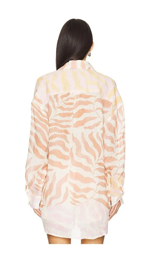 VITAMIN A Playa Linen Boyfriend Shirt