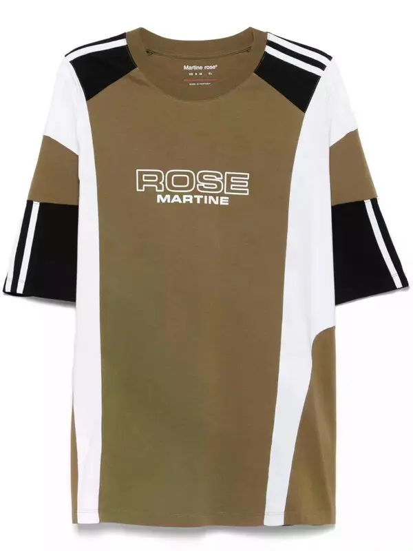 Martine Rose Panelled T-shirt - Green