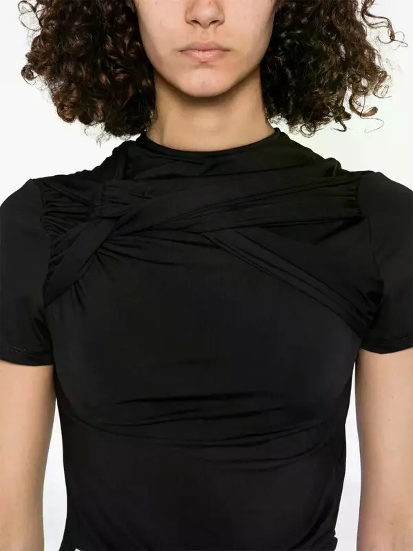 Rokh Twisted Knot T-shirt - Black
