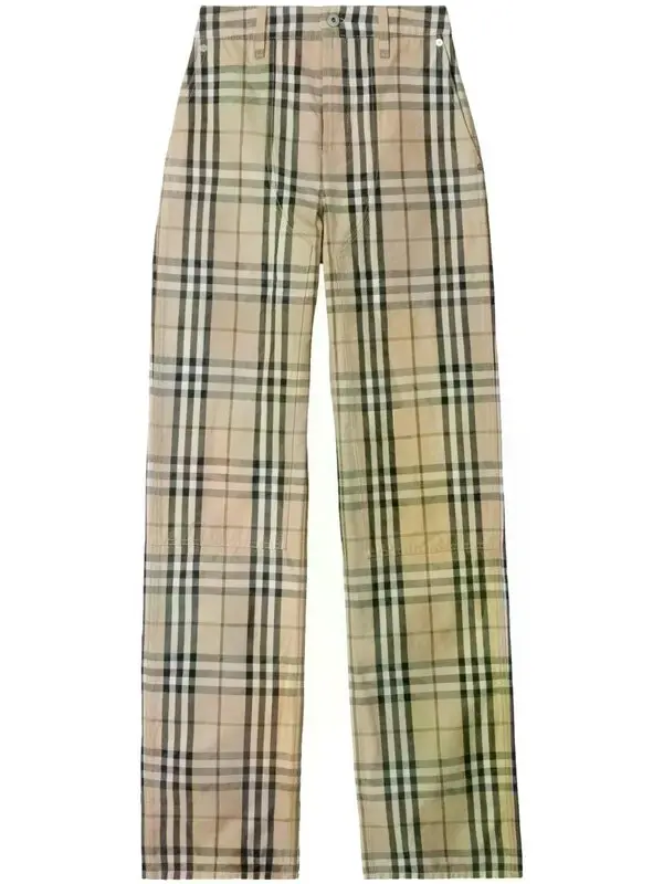 Burberry Check Pattern Jeans