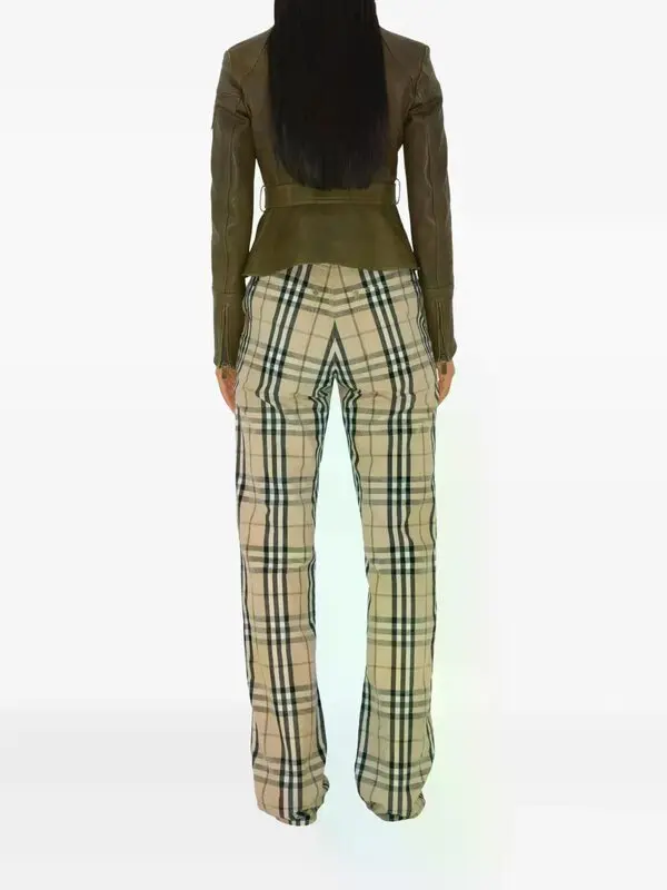 Burberry Check Pattern Jeans