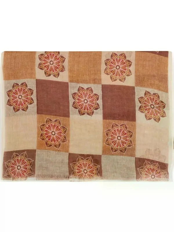 ROSI Printed Scarf - Brown