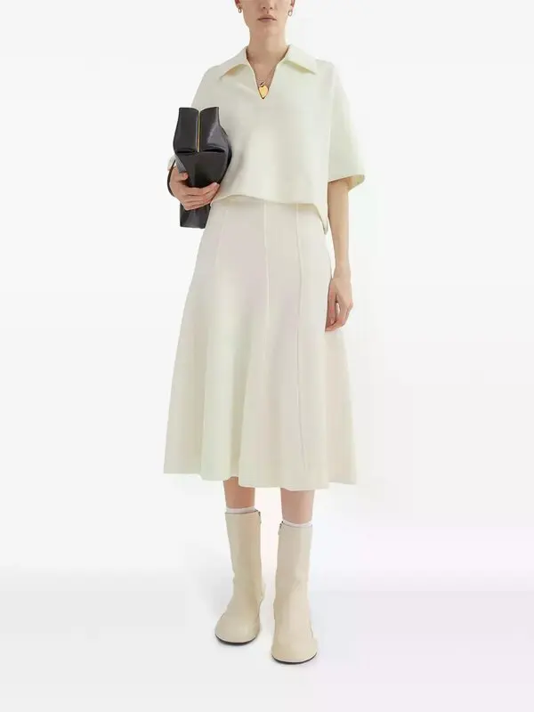 JIL SANDER Panelled Flared Midi Skirt