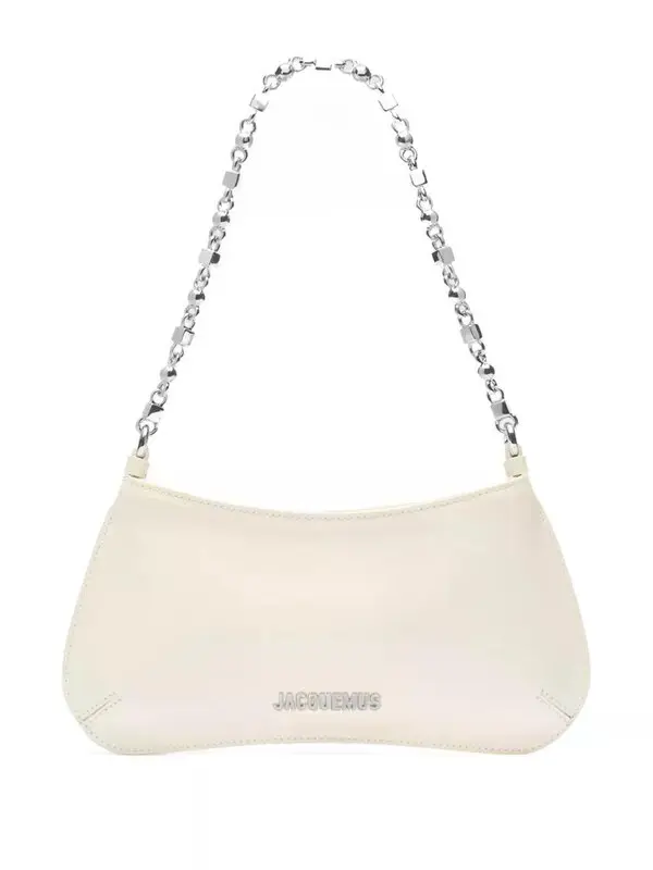 Jacquemus Le Petit Bisou Chaine Shoulder Bag - White