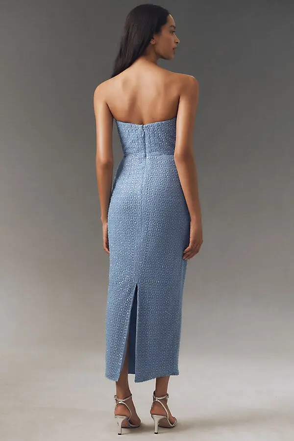 dark blue grad dress Alishia Satin Sequin Corset Mini Dress Blue main image 1
