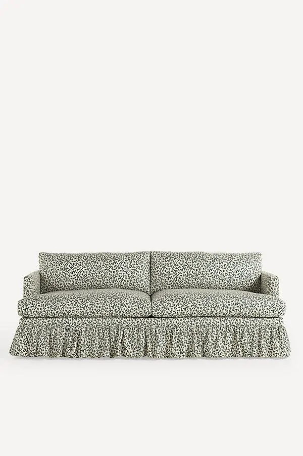 Anthropologie Bowen 83" Ruffle Sofa