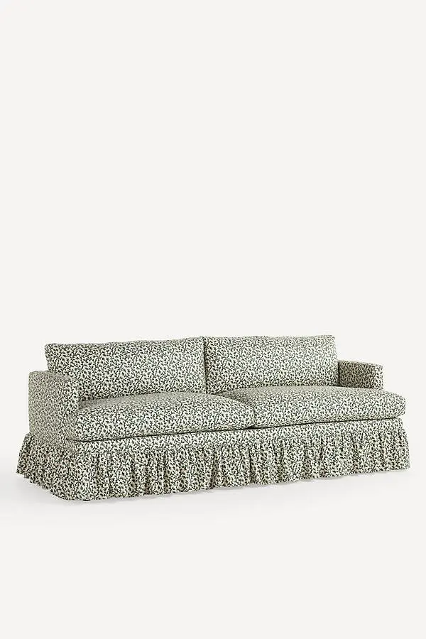 Anthropologie Bowen 83" Ruffle Sofa
