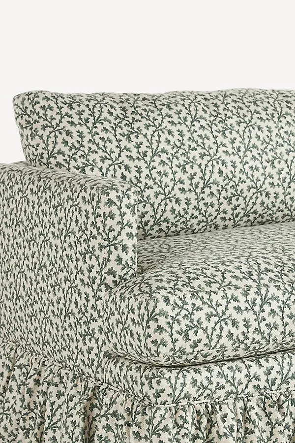 Anthropologie Bowen 83" Ruffle Sofa