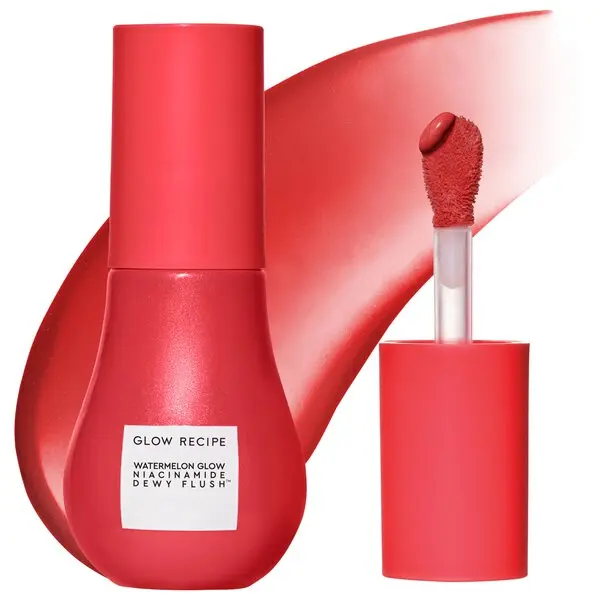 GLOW RECIPE Watermelon Glow Dewy Flush: Fard À Joues Illuminateur Avec Niacinamide - Cherry Flush
